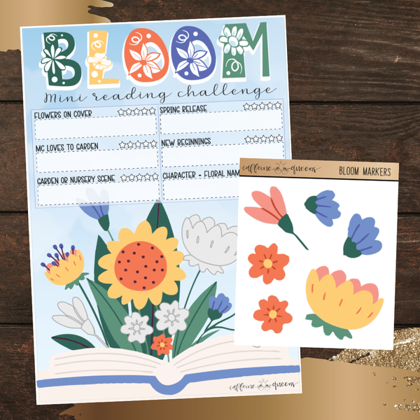 Bloom Mini Book Challenge | Notes Page Sticker – Caffeine Queens