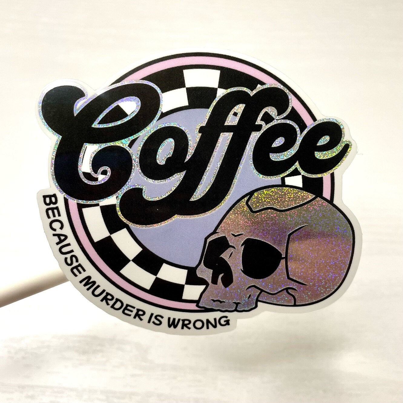 Coffee or Murder | Waterproof Vinyl Decal – Caffeine Queens